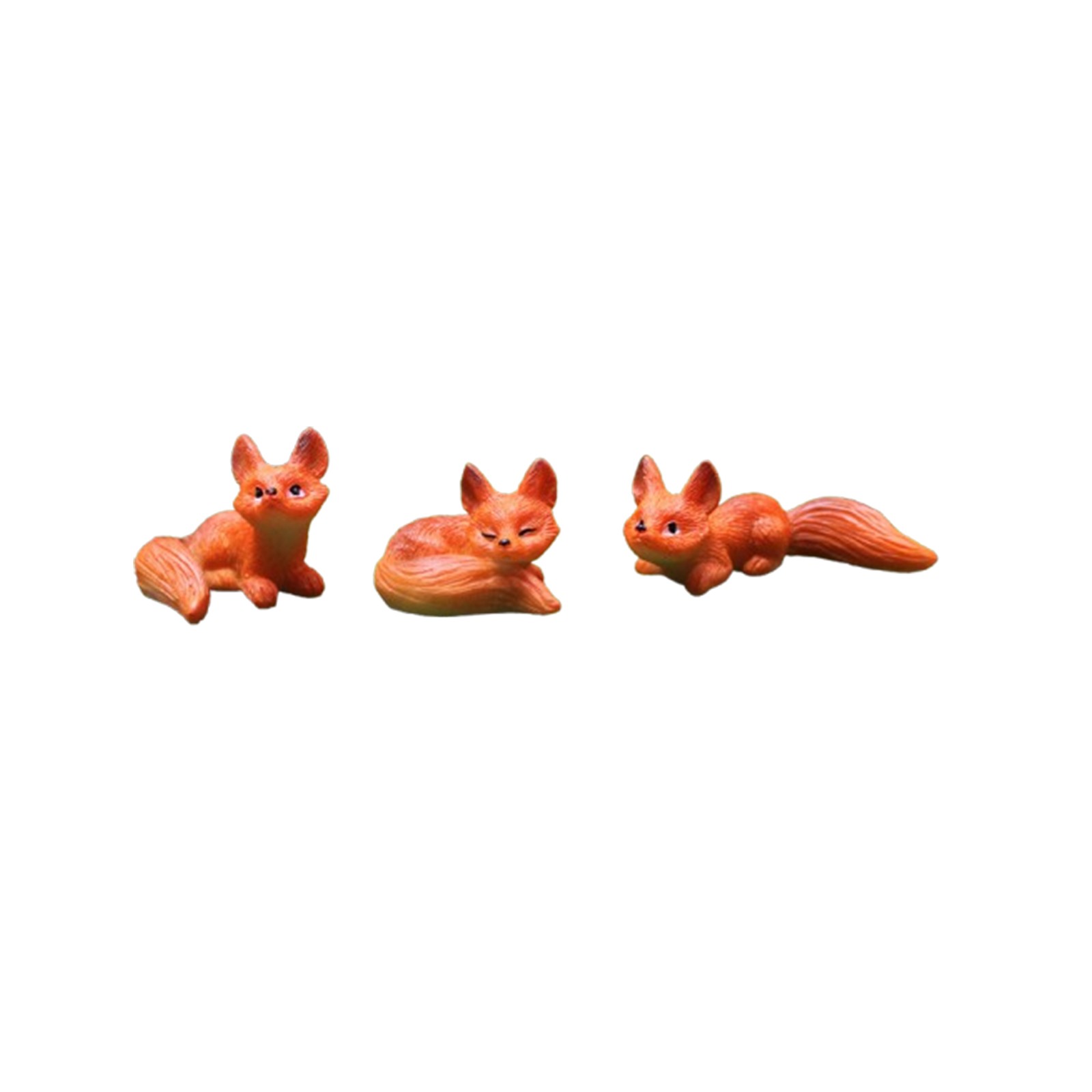 Set of 3 Adorable Figurines Miniature Animal Decor for Home, Office ...