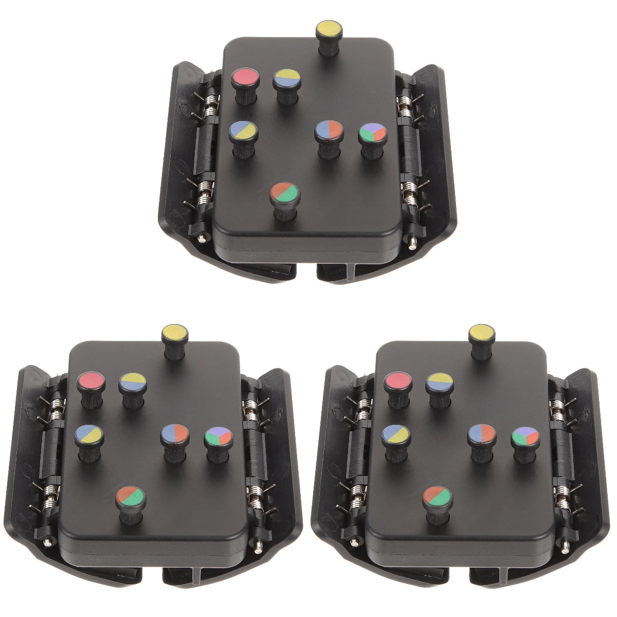 Set of 3 Aid Learner Ring Tools Guitars Buttons Findings Black ...