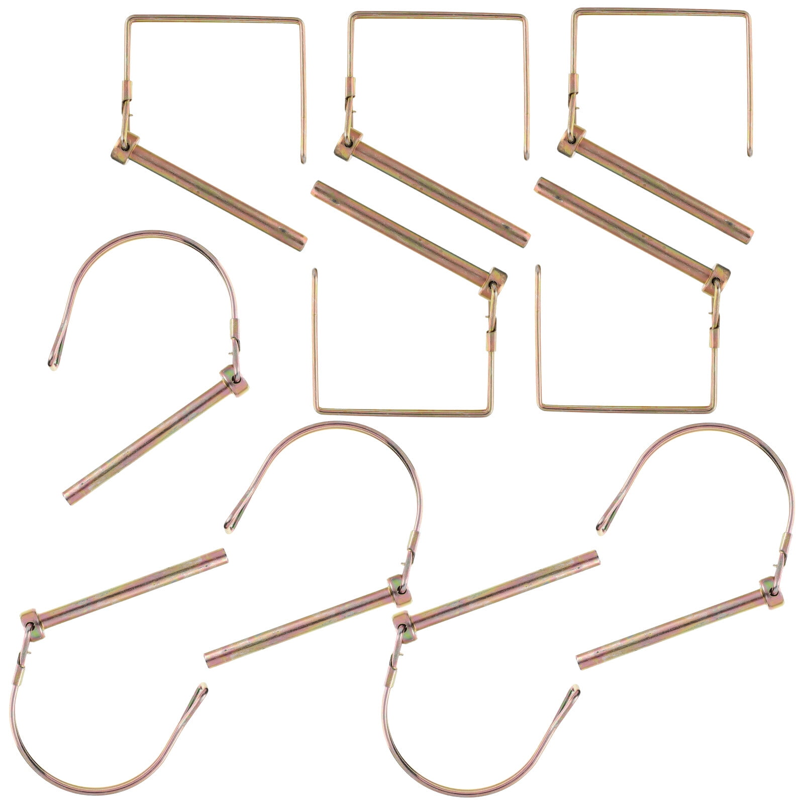 Set of 3 Alloy Safety Pin Trailer Hitch Lock Combination Receiver ...