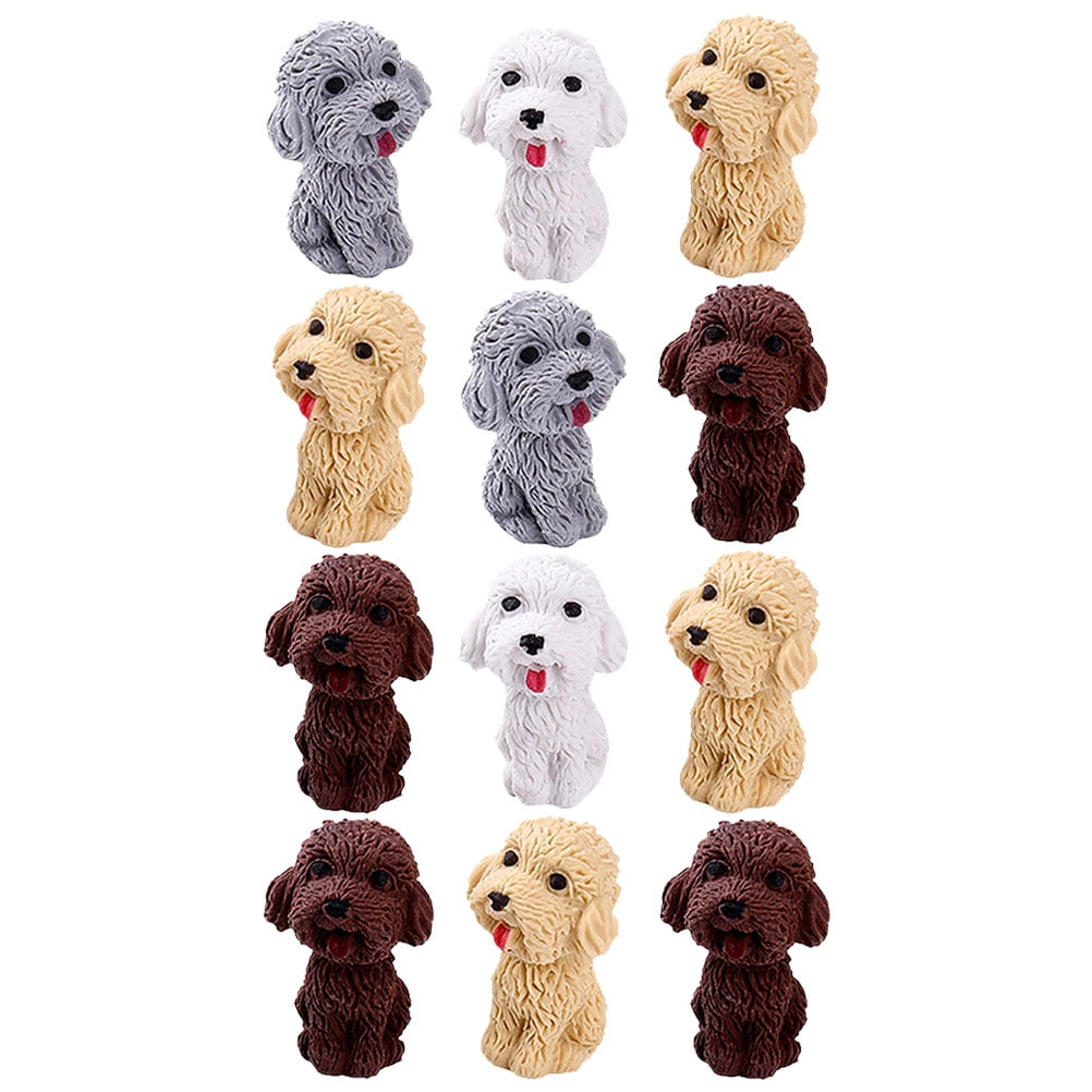 Set of 3 Animal Erasers Plush Puppy Reusable Pupils Student - Walmart.com