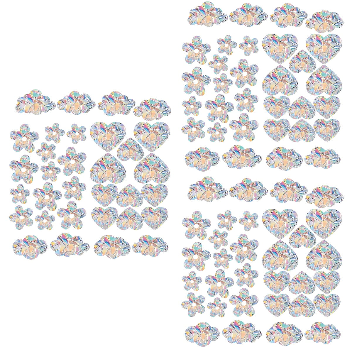 Set of 3 Anti Collision Window Decal Pvc Clings Bird Decals Alert ...