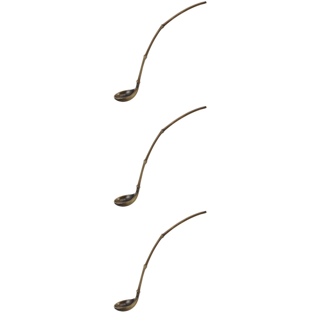 Set of 3 Antique Style Mini Spoon Teaspoons Brush Pens for Handwriting ...