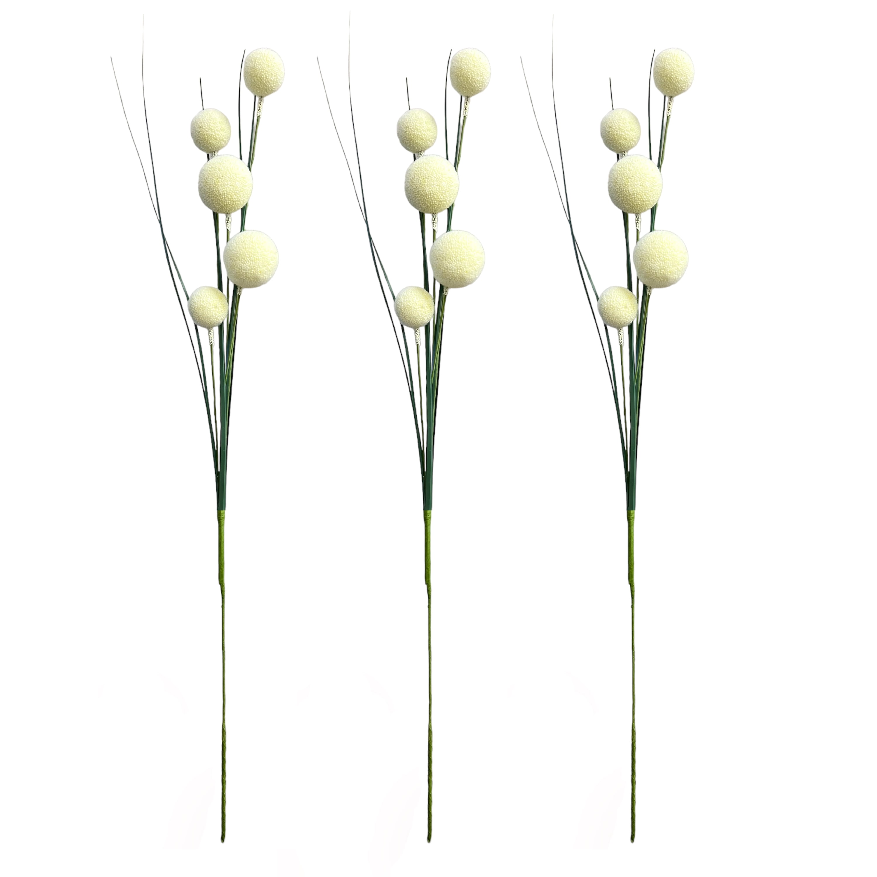 Set of 3 Artificial Dandelion Flower Stems - 28 Inches Tall - Walmart.com