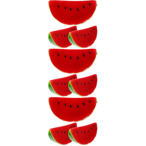 Set of 3 Artificial Fruit Watermelon Slice Model Fake Child - Walmart.com