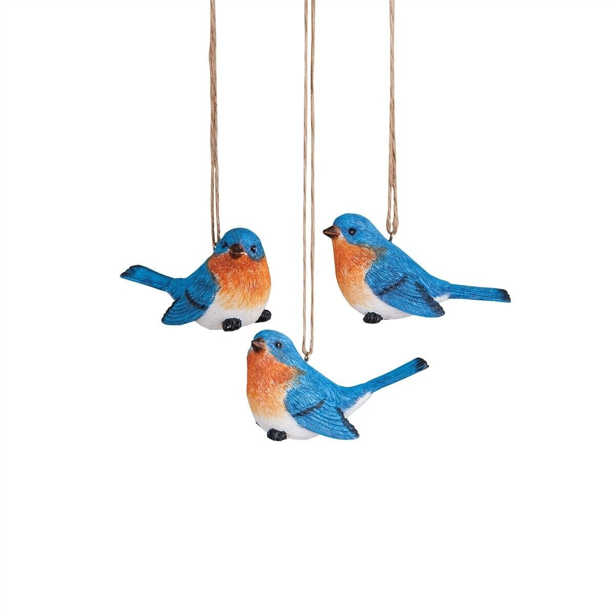 Set of 3 BLUEBIRD Christmas Ornaments by Gallerie II - Walmart.com