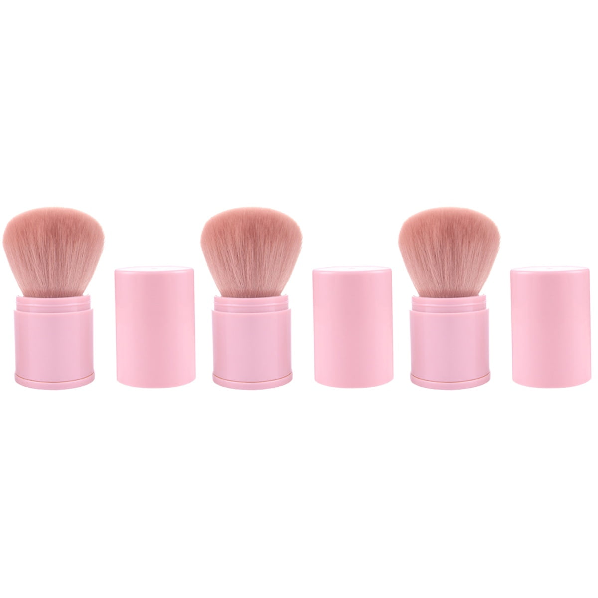 3 Pieces Makeup Face Powder Applicators Cookie Mold Maker Cartoon Pink ...