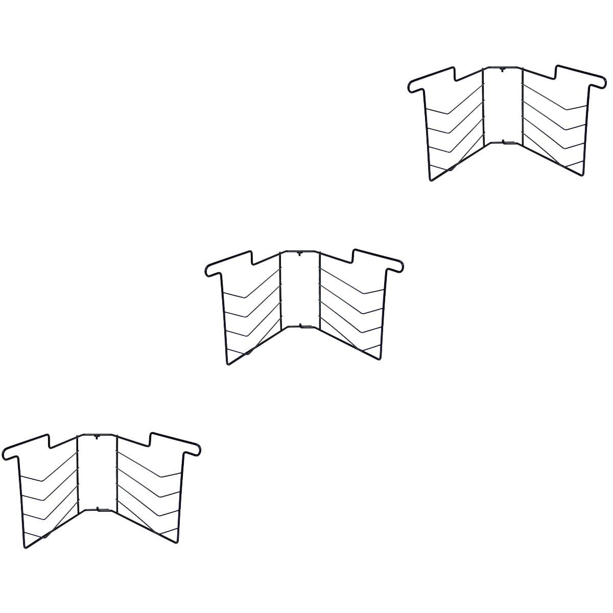 Set of 3 Baking Pan Food Dish Rack Pie Stand Metal Dish Rack Dish Stand ...