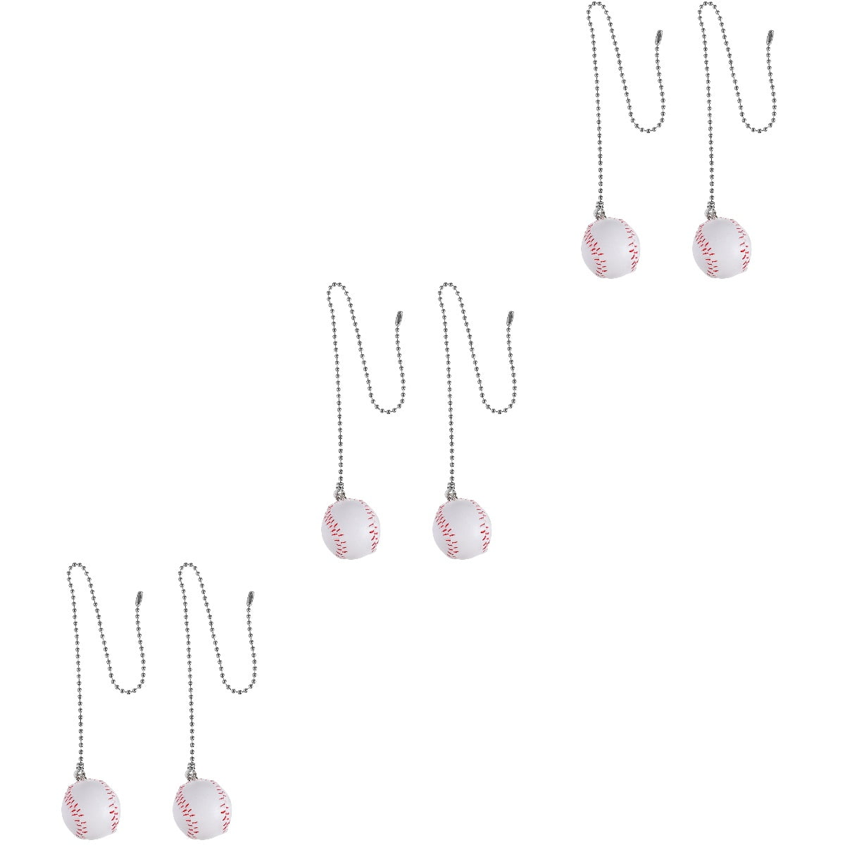 Set of 3 Baseball Decor Light Chain Chandelier Ceiling Fan Decoration ...