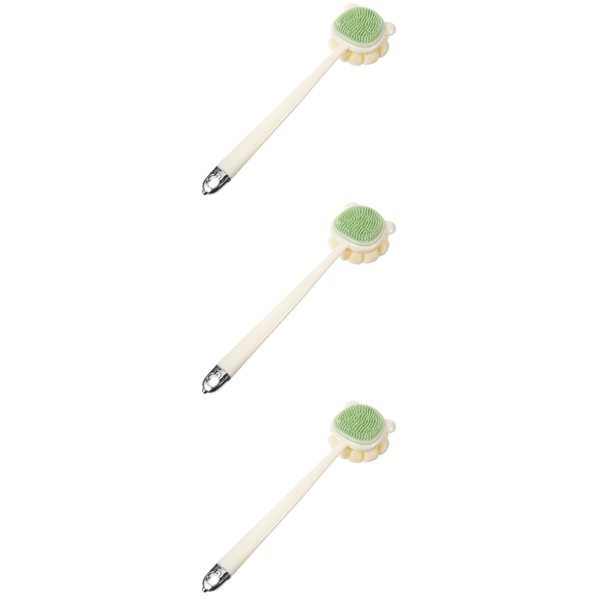 unbranded 3pcs Bath Scrubber Bath Brush Long Handle Bath Back Brush ...
