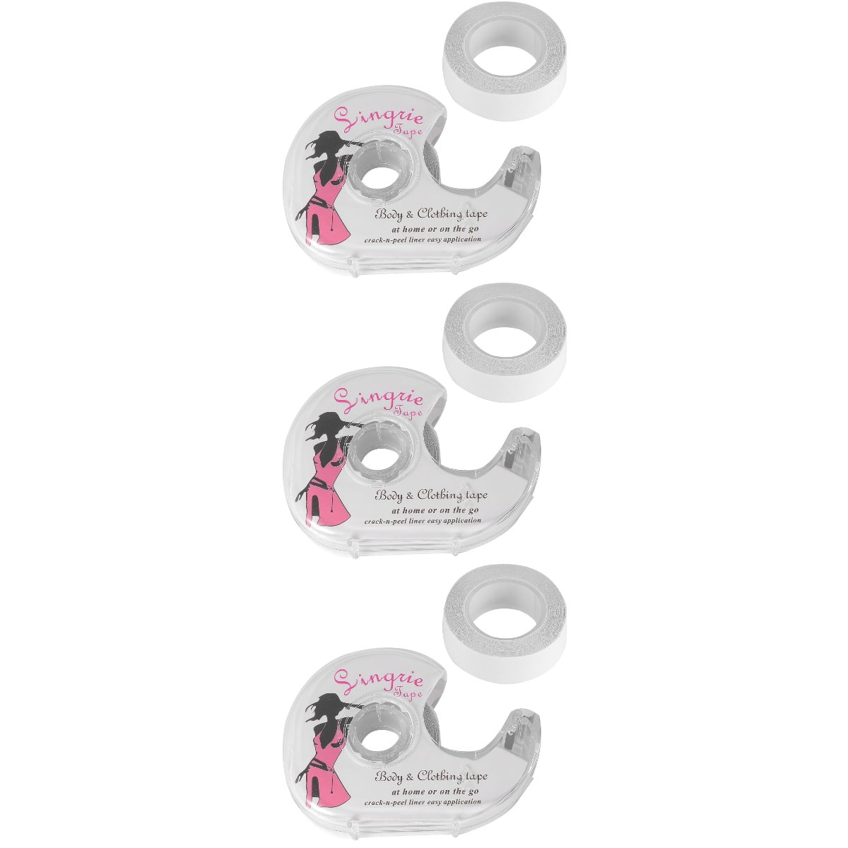 Set of 3 Bathing Suit Tape Fashion Clear Tape Party Dress Tape Miss ...
