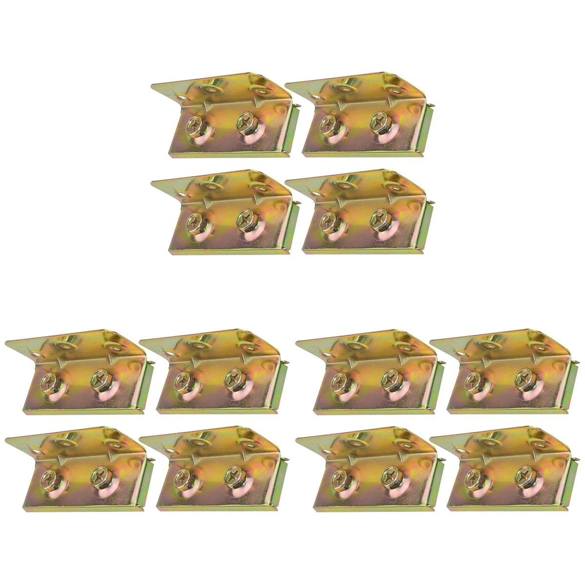 Set of 3 Bed Rail Fittings Fasteners Hardware Brackets Attachment ...