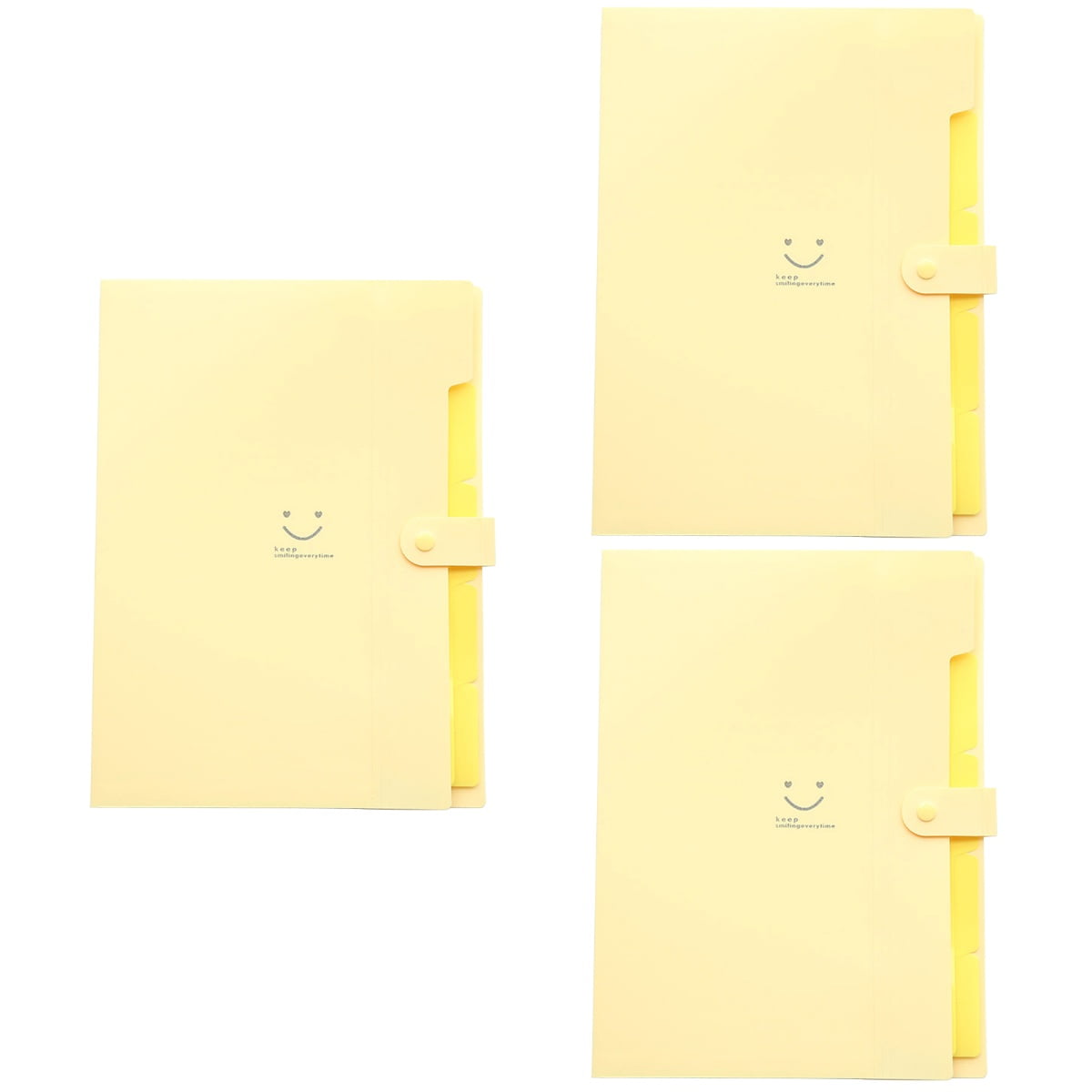Set of 3 Beige Files Expanding Folder Dust-proof Student - Walmart.com
