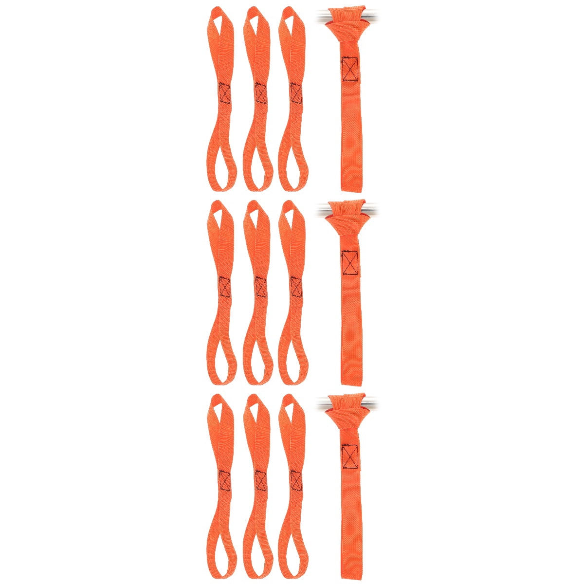 Set of 3 Bikes Tie down Loop Multi-purpose Belt Crank Handles Orange ...