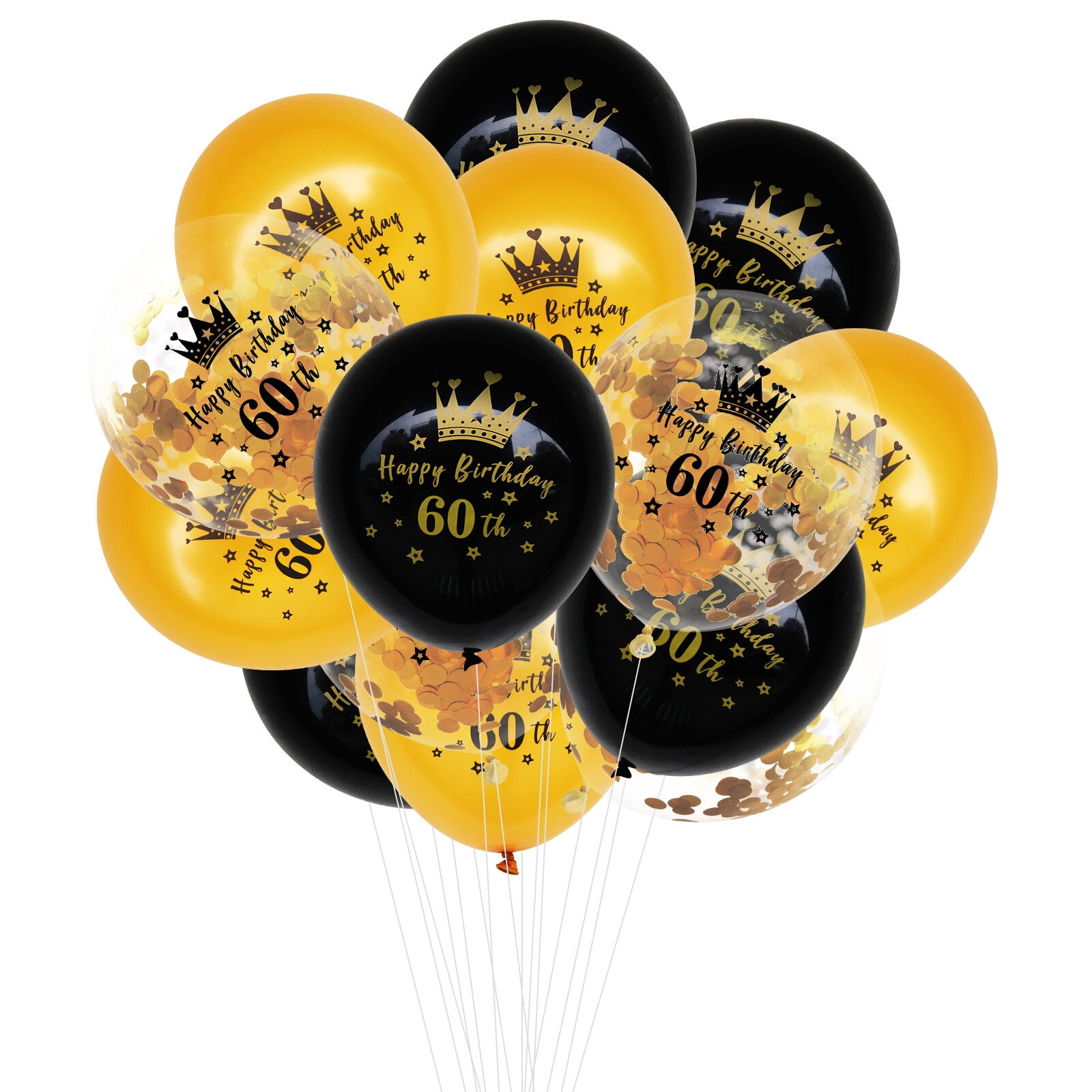 Set of 3 Birthday Balloons Number Flower Garland Decorations - Walmart.com