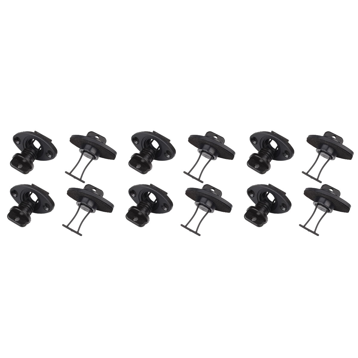 DRAFIDEEP Round Black Plastic Drain Plug for Boat Kayak Canoe 12Pack ...