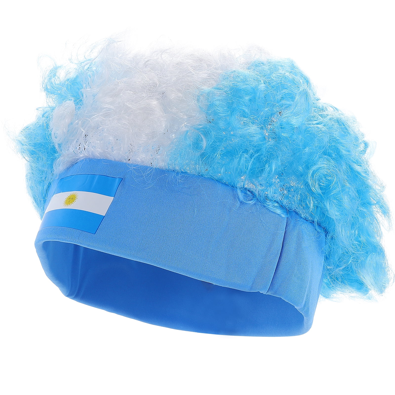 Set of 3 Bob Wig Human Hair Fan Headband Theme Park with Women's ...