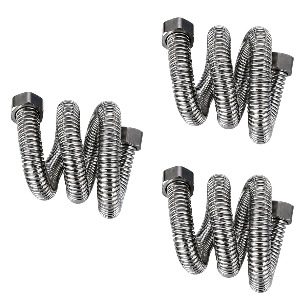 Set of 3 Boiler Stainless Steel Bellows Pressure Water Pipe - Walmart.com