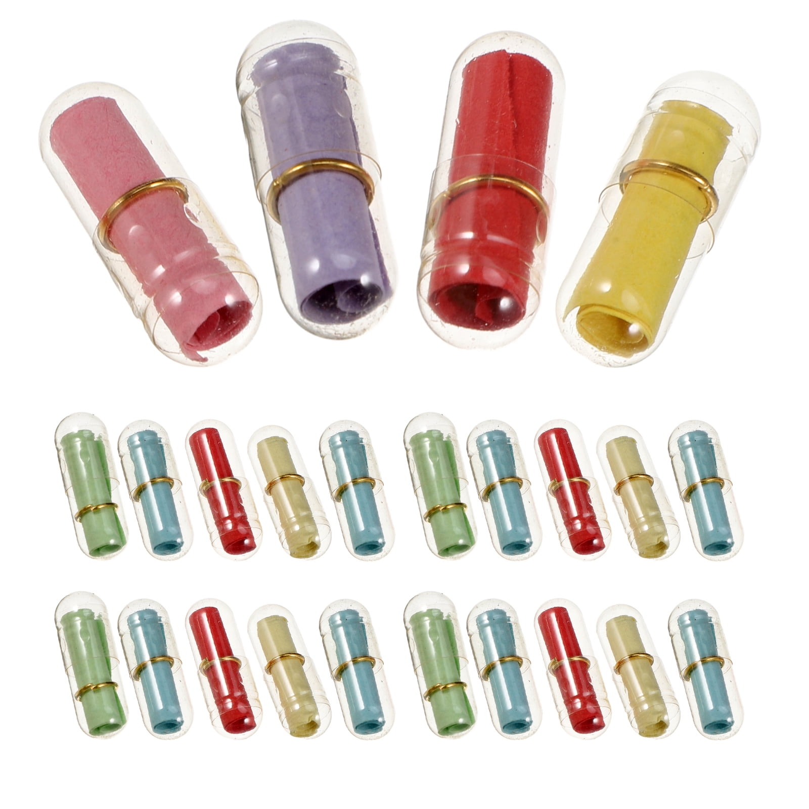 Set of 3 Capsule Message Pills Wish Jar Wishing Bottles - Walmart.com
