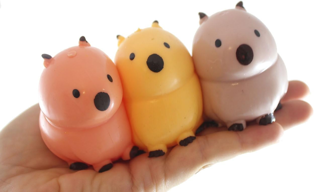 Set of 3 Capybara Splat Ball - Water Filled Splat Stress Ball - Throw ...