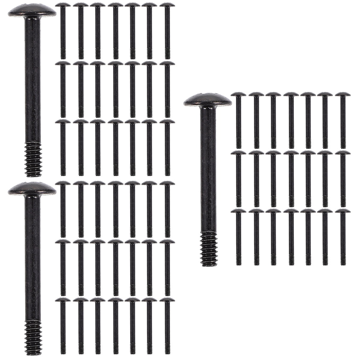 Set of 3 Case Cooler Fan Mount Screws Conditioners Computer Black ...