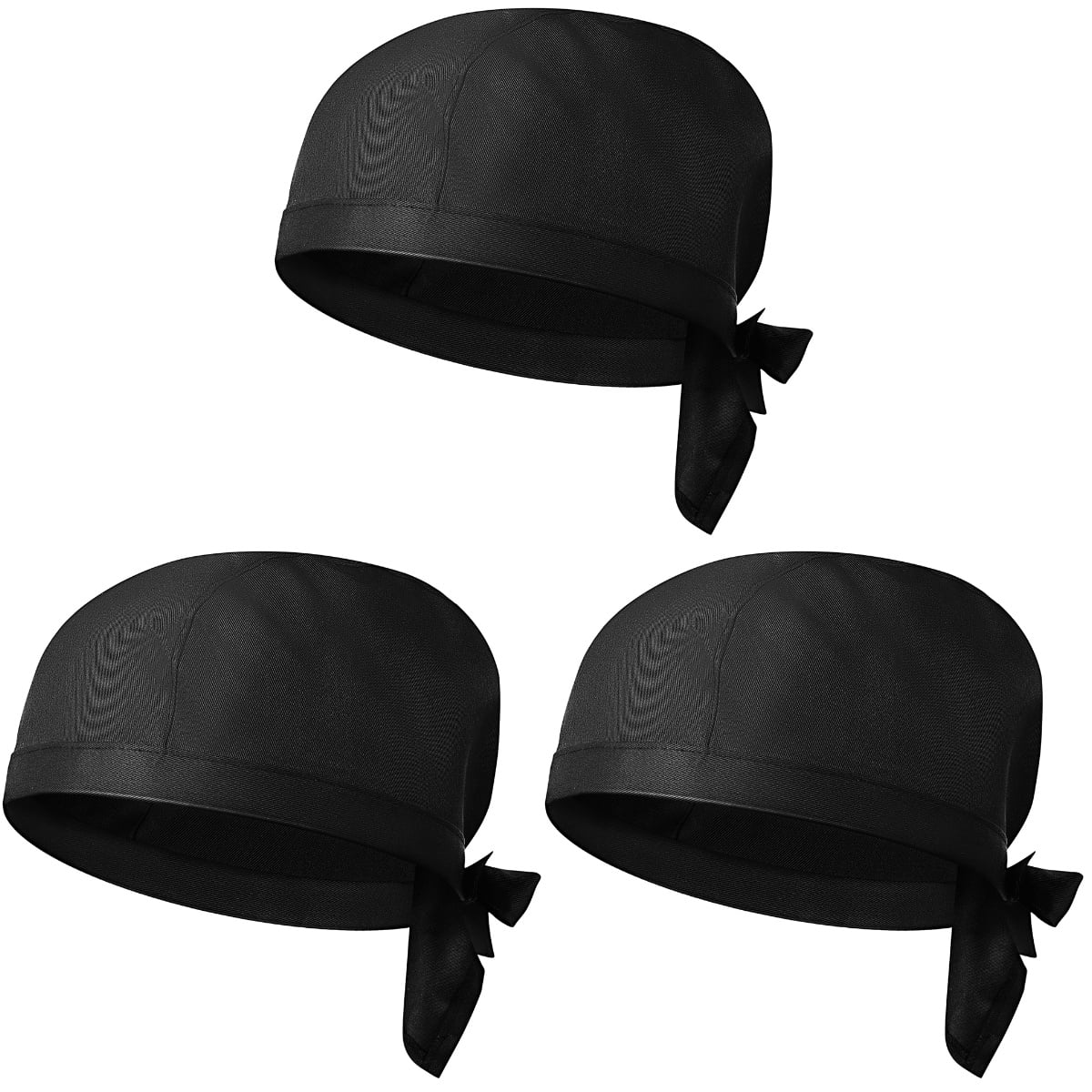 Set of 3 Chef Hat Hats Caps Restaurant Uniform Turban Men Stylish ...