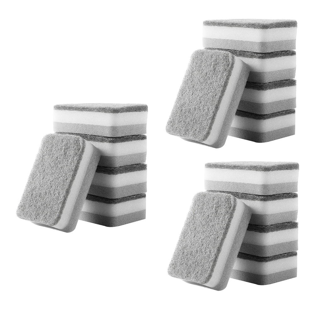 Set of 3 Cleaning Three-Layer Scouring Sponge Pad Multi-purpose ...
