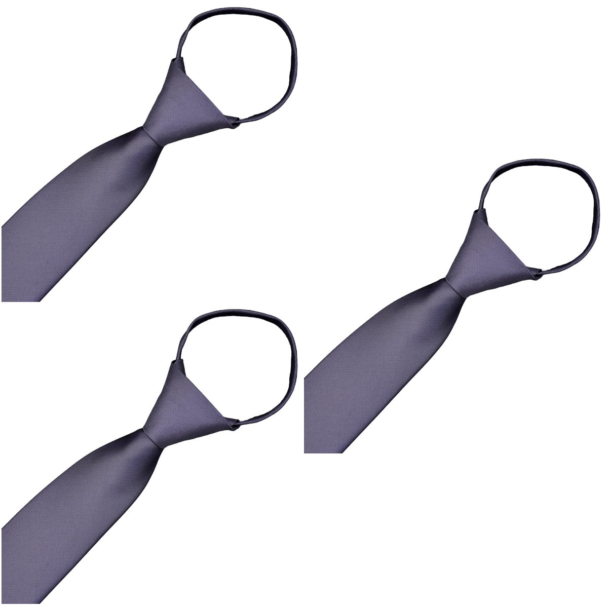 Set of 3 Clip Ties for Men Accessories Easy to Use Slim Neck Man ...