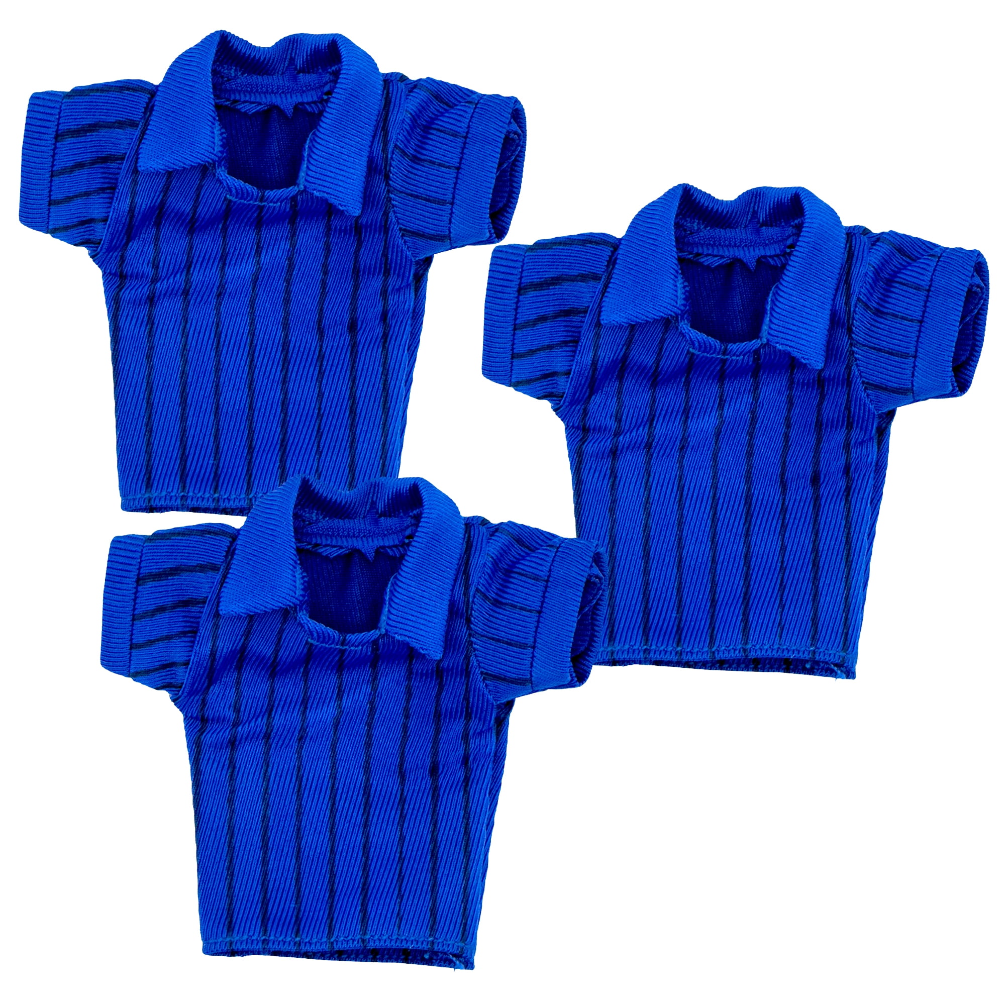 Set of 3 Cloth Dark Blue Referee Shirts for WWE & AEW Wrestling Action ...