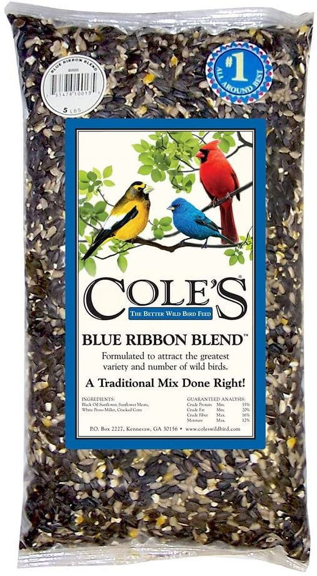 Set of 3 - - Cole's BR10 Blue Ribbon Blend Bird Seed, 10-Pounds ...