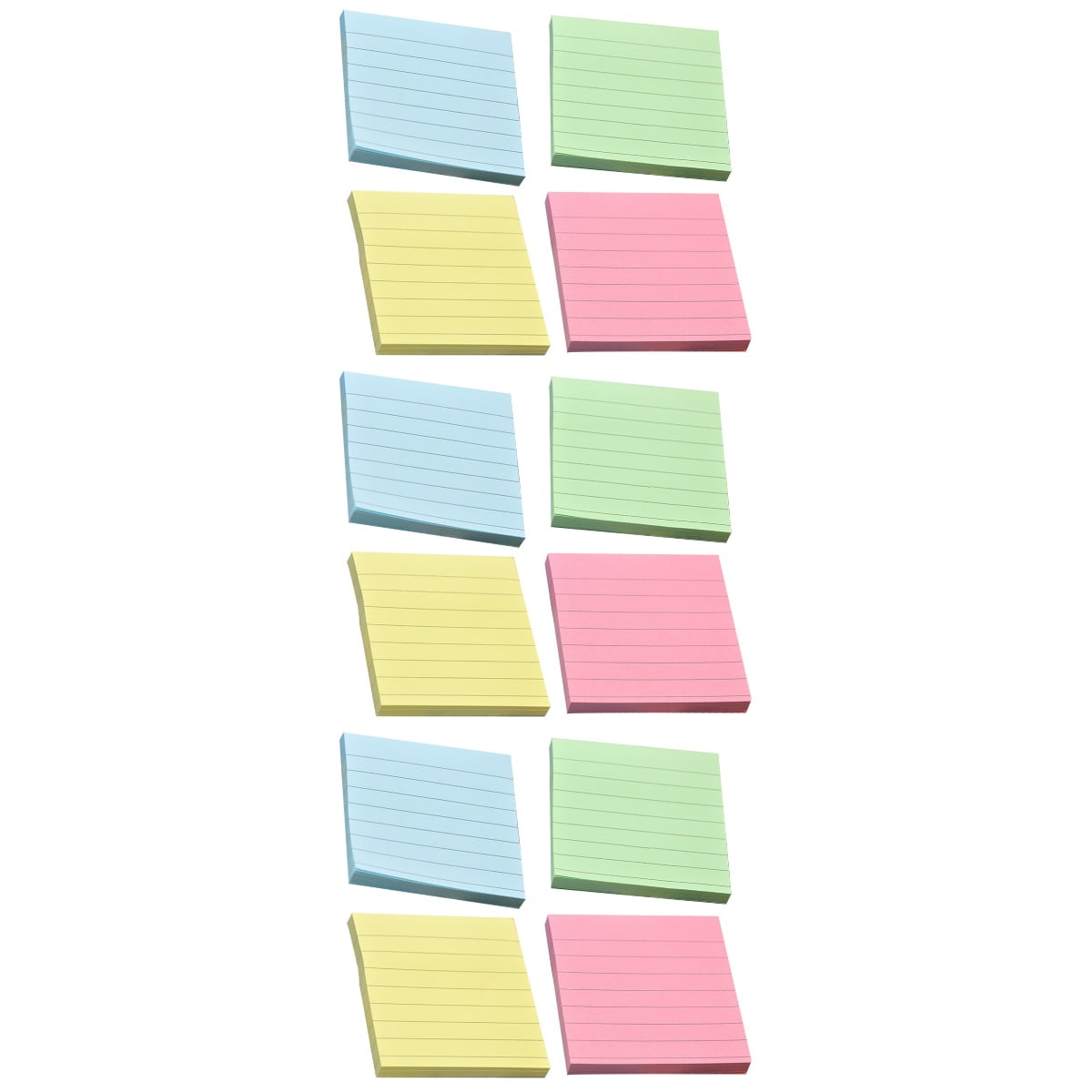 Set of 3 Colored Labels Fridge Notes Sticky Notepads - Walmart.com