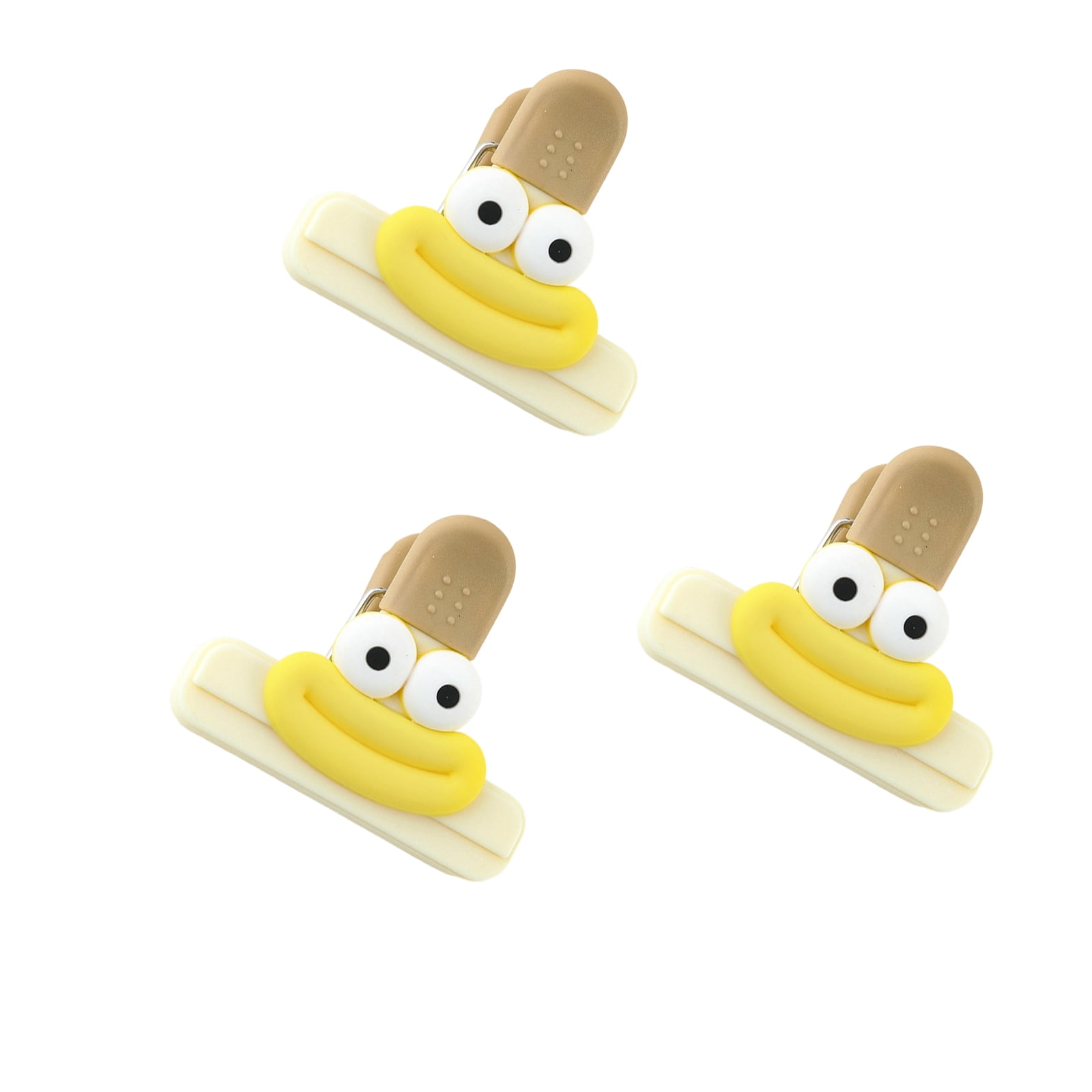 Set of 3 Compact Storage Clips | Silicone-Sealed Bag Closures for ...