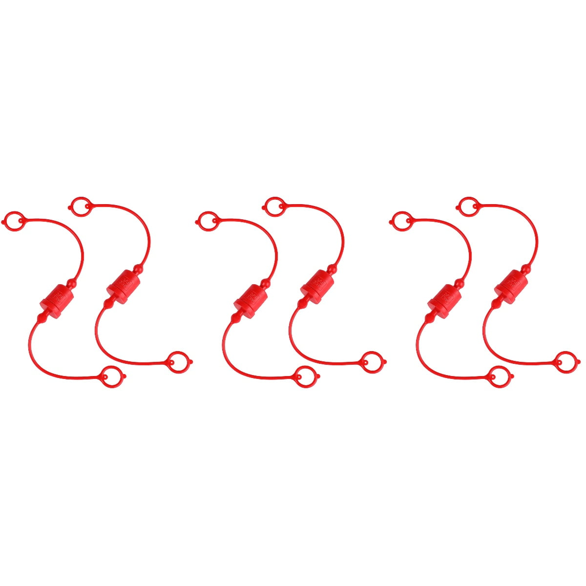 Set of 3 Connect Connector Dust Protection Cap Hydraulic Coupler Caps ...