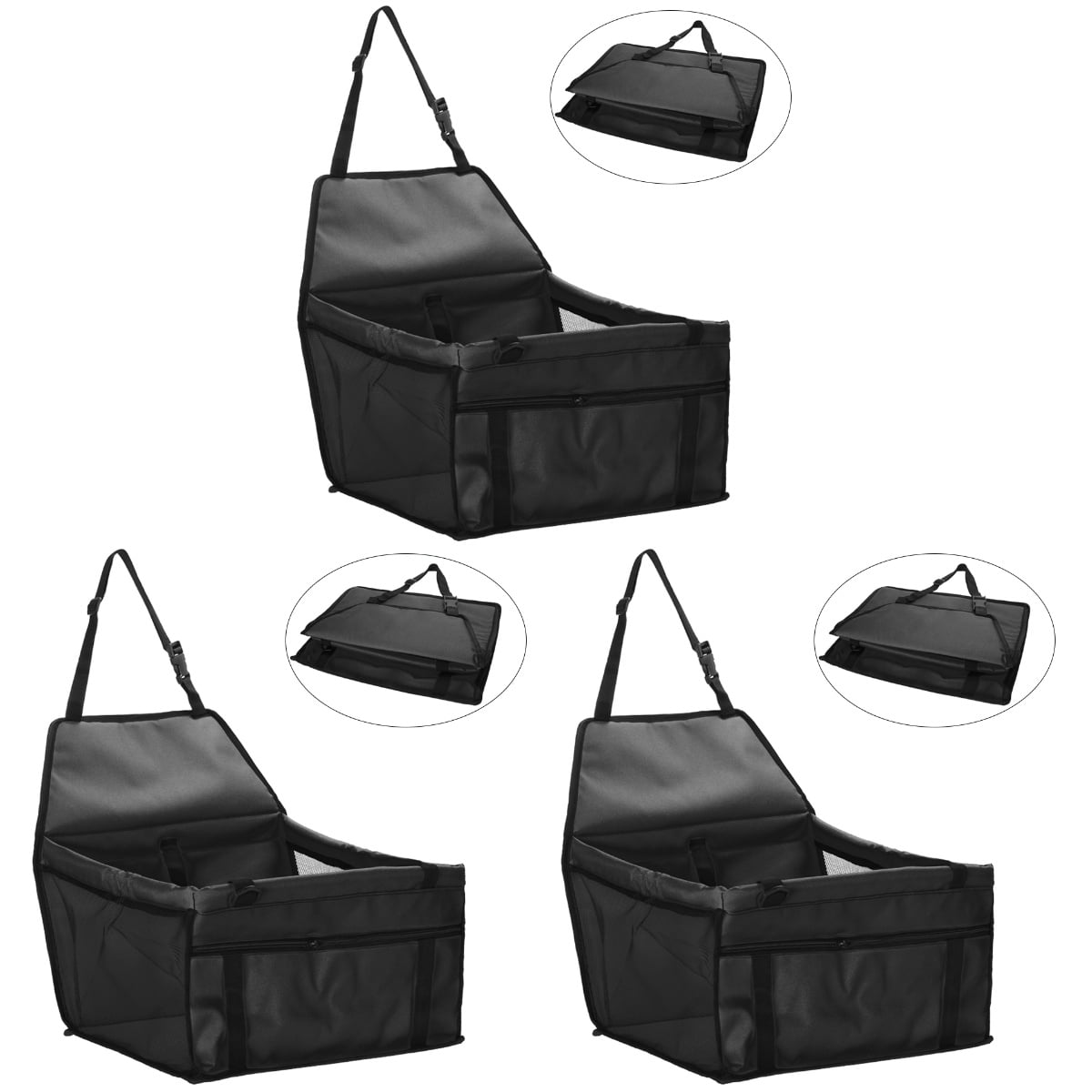 Set of 3 Console Pet Car Booster Seat Dog Carrier Travel - Walmart.com