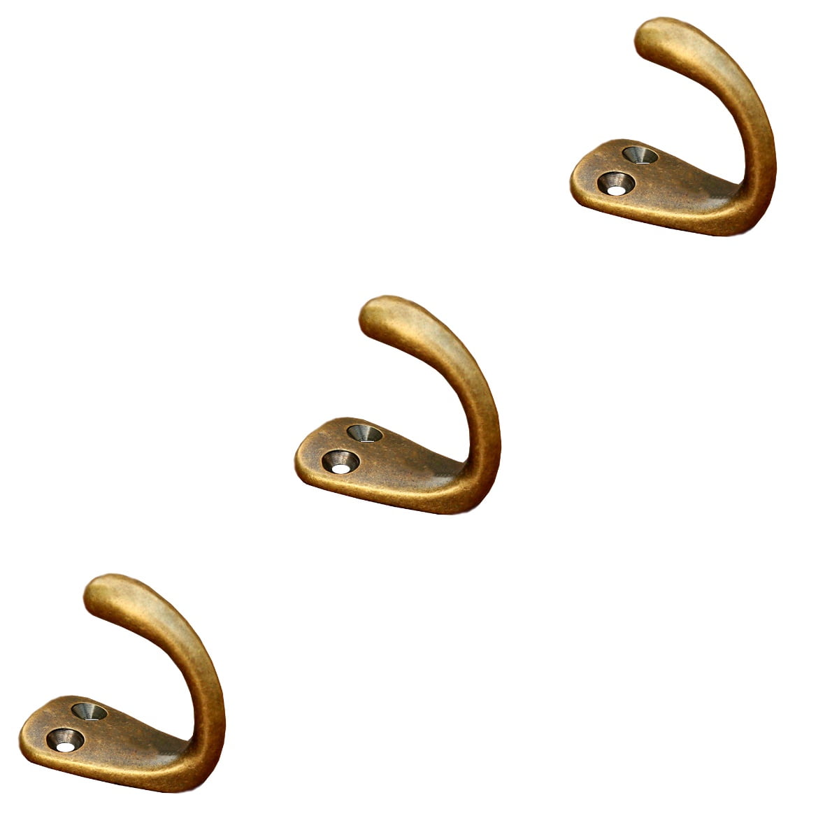 Set of 3 Copper Wall Hook Clothes Hanging Hooks Vintage Chinese Style ...