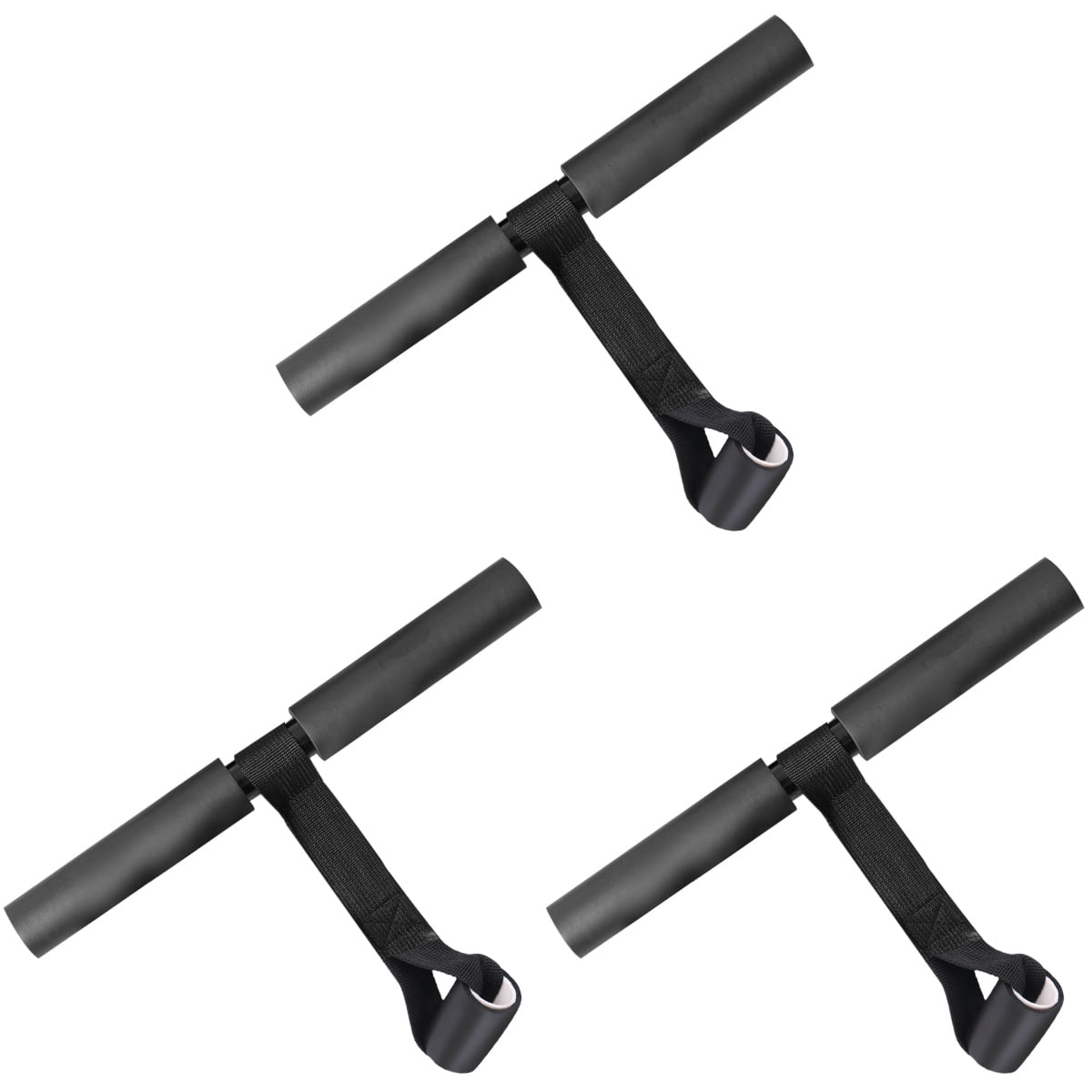 Set of 3 Crunch Helper Cable Pulley System Home Gym Abdominal Fitness ...