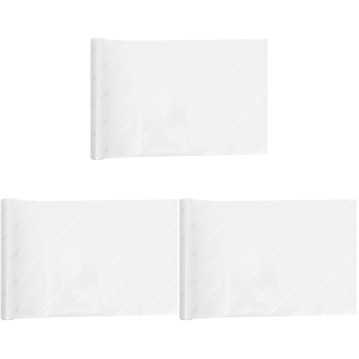 Set of 3 Curtains Rids Striped Frosted Glass Sticker Stickers Office ...