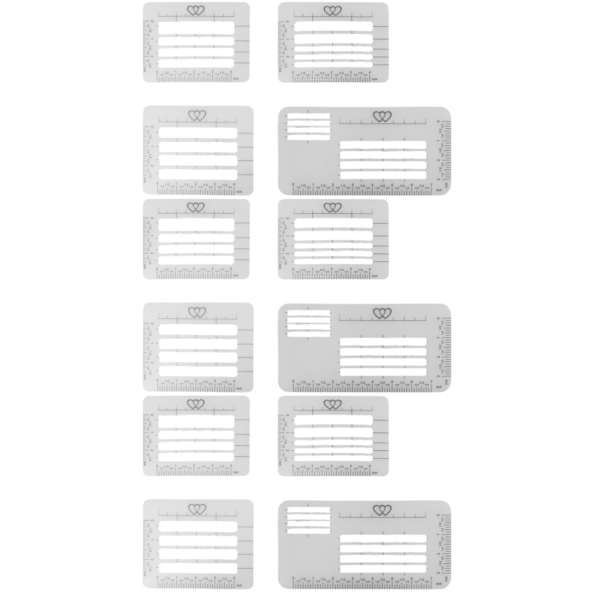 Set of 3 Custom Envelope Address Template Addressing Tool Art Stencil ...