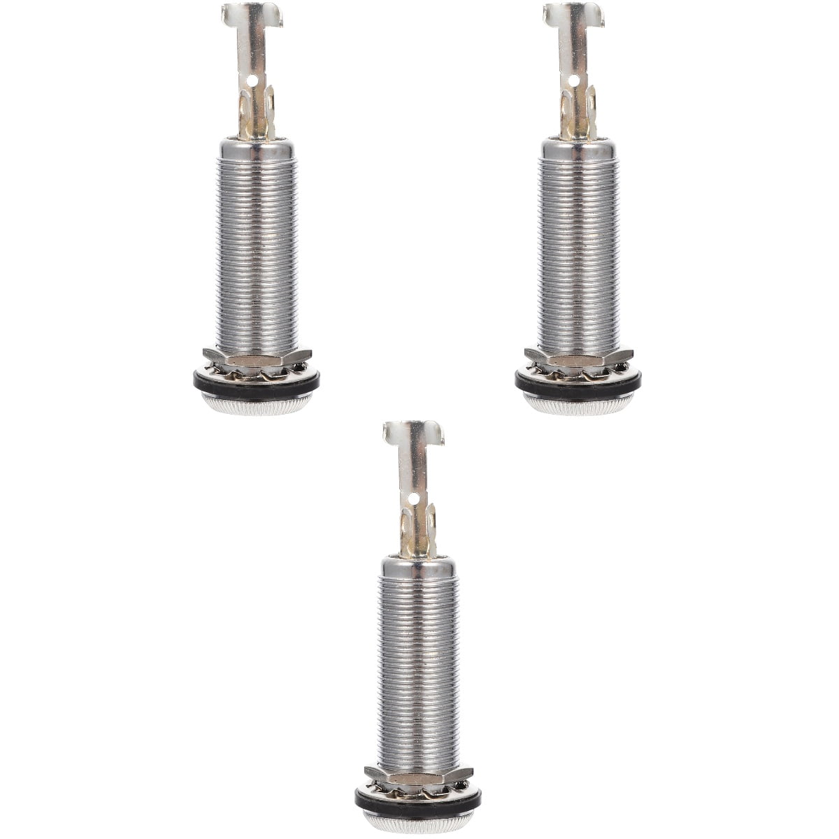 Set of 3 Cylinder Output Jack Bass Barrel Adapter Car Silver - Walmart.com