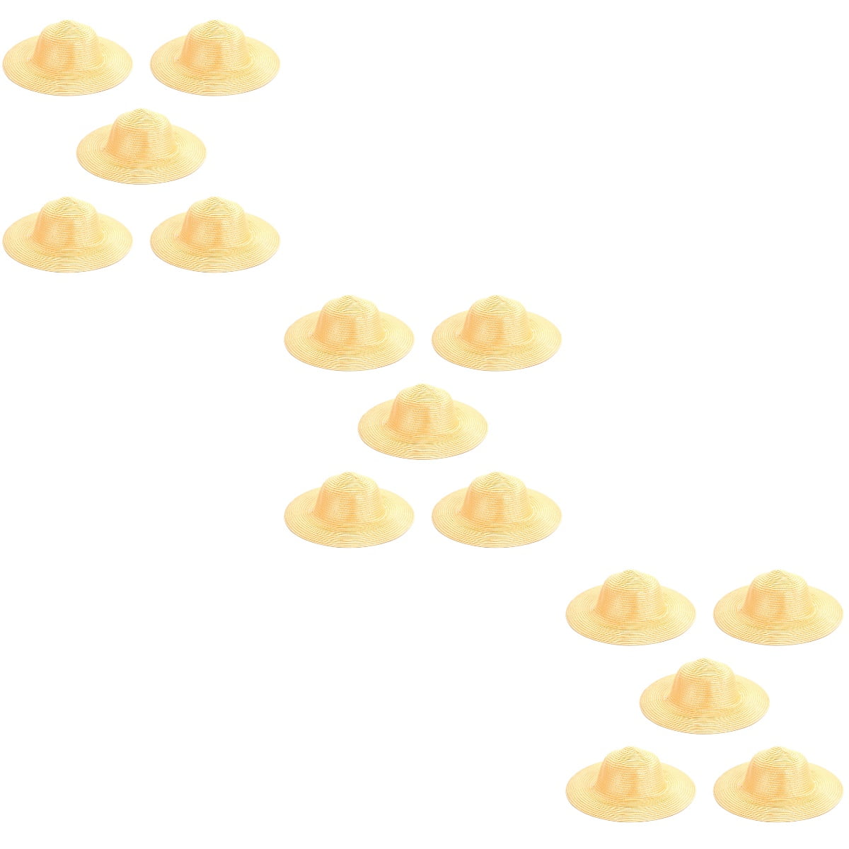 Set of 3 DIY Straw Hat Painting Straw Hat Child Yellow - Walmart.com