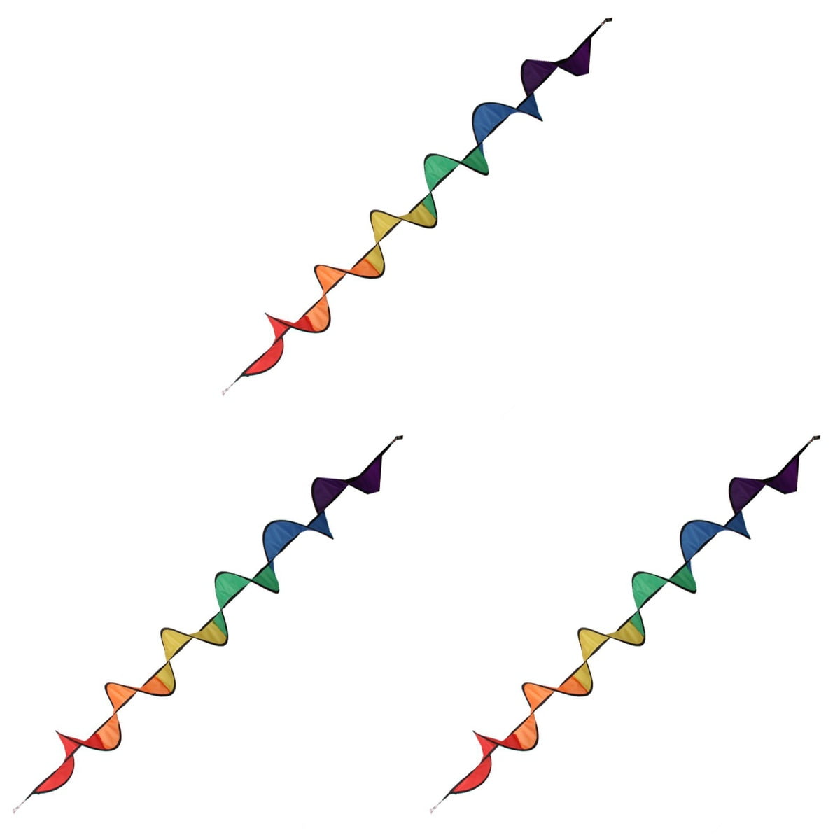 Set of Christmas Tinner Wind Socks Outdoor Hanging Spiral Wind Spinner ...