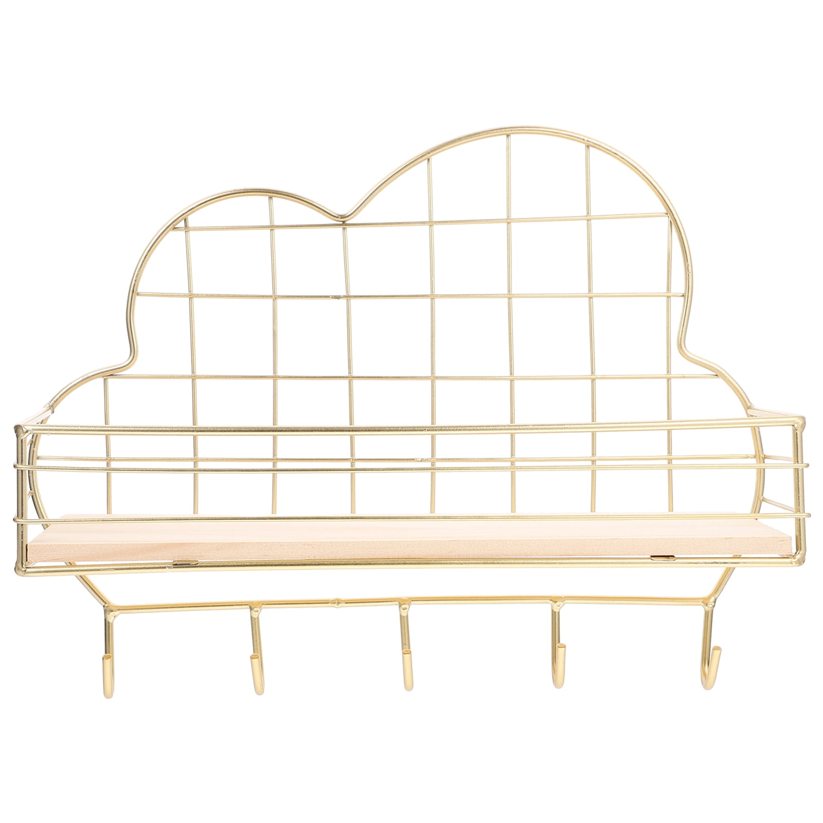 Set of 3 Decorative Hanging Display Rack 32X26CM Golden - Walmart.com