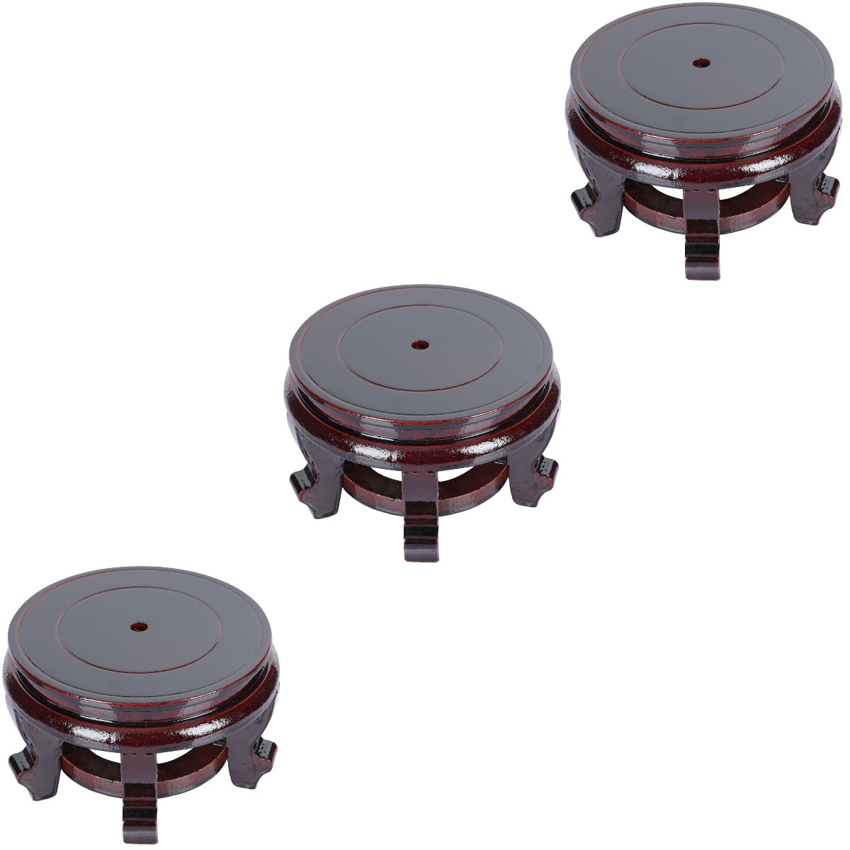 FESTFENDS Round Display Base Wood For Handicrafts 3Pack - Walmart.com