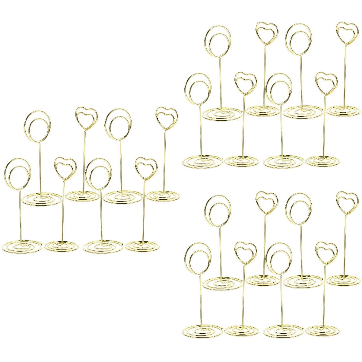 Set of 3 Wire Desktop Note and Photo Holders for Office Use, Stylish ...