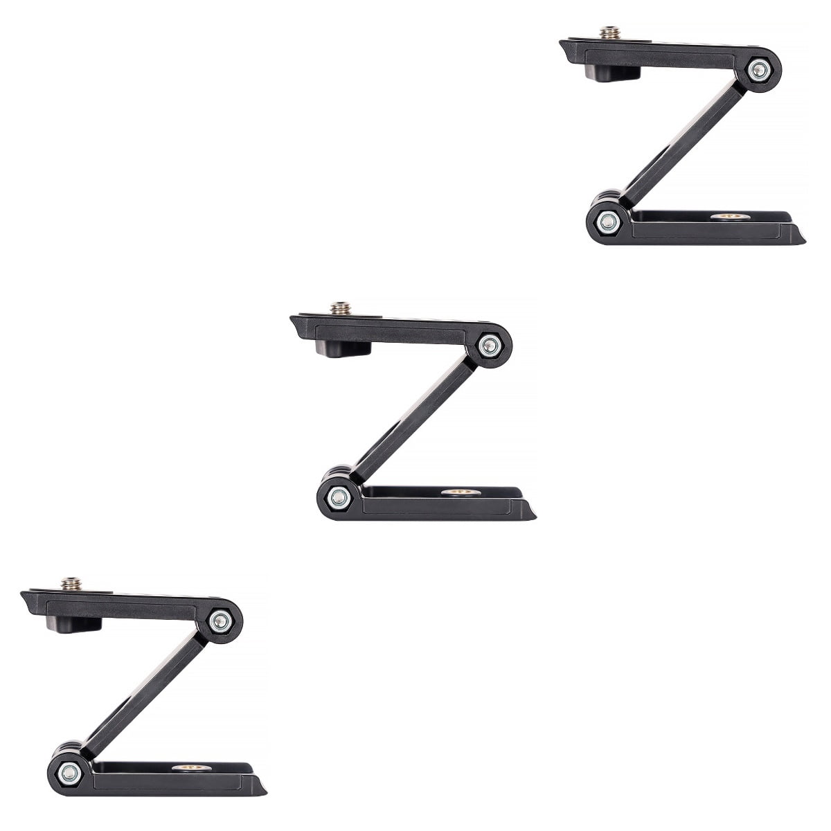 Set of 3 Desktop Z-Type Holder Tilt Photo Foldable Camera Mount for ...