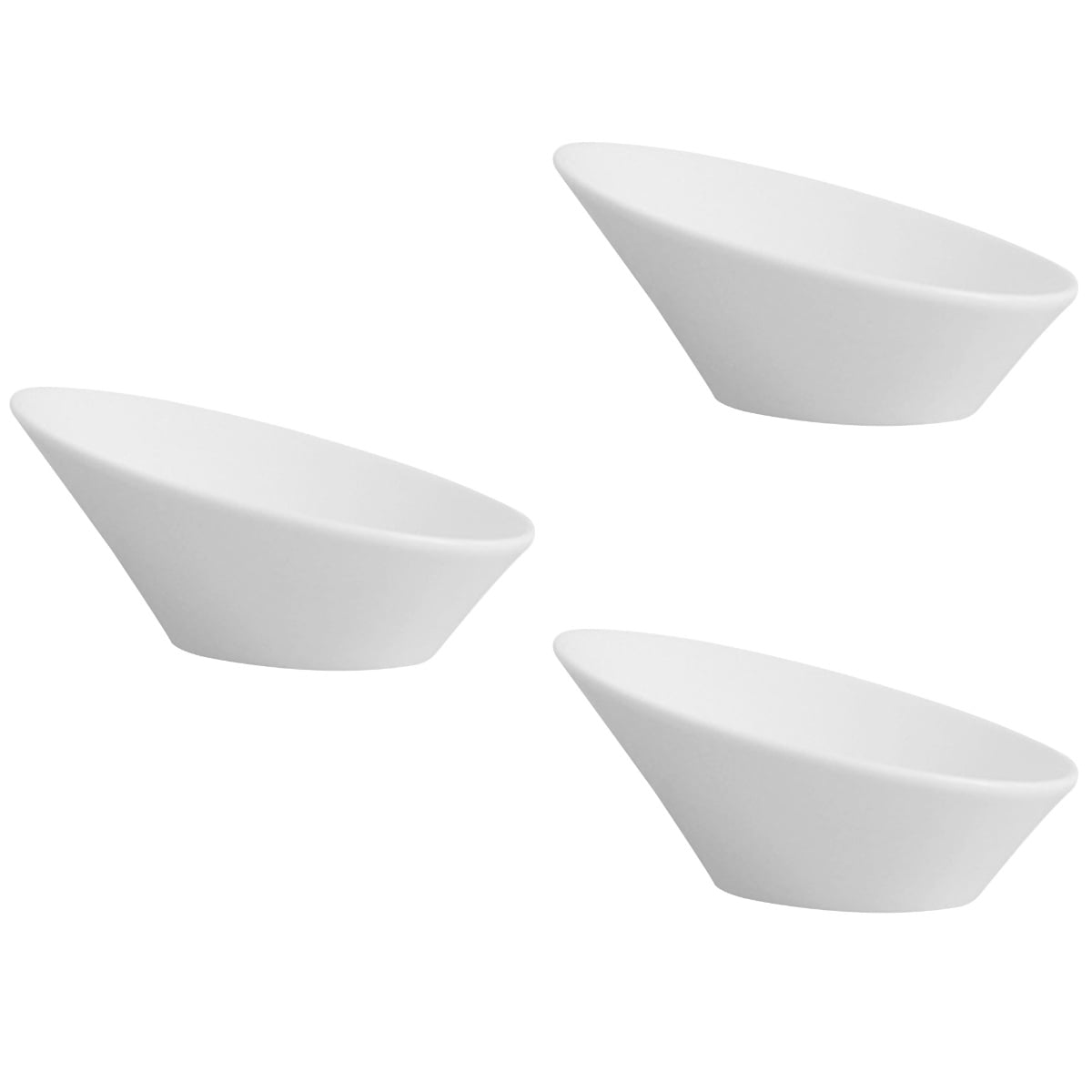 Set of 3 Diagonal Salad Bowl Pasta Noodles Household Food Bowl Tiny ...
