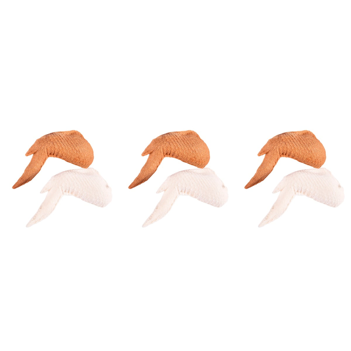 3 PCS Dog Toys Funny Grinding Rubber Simulation Chicken Wings Biting ...