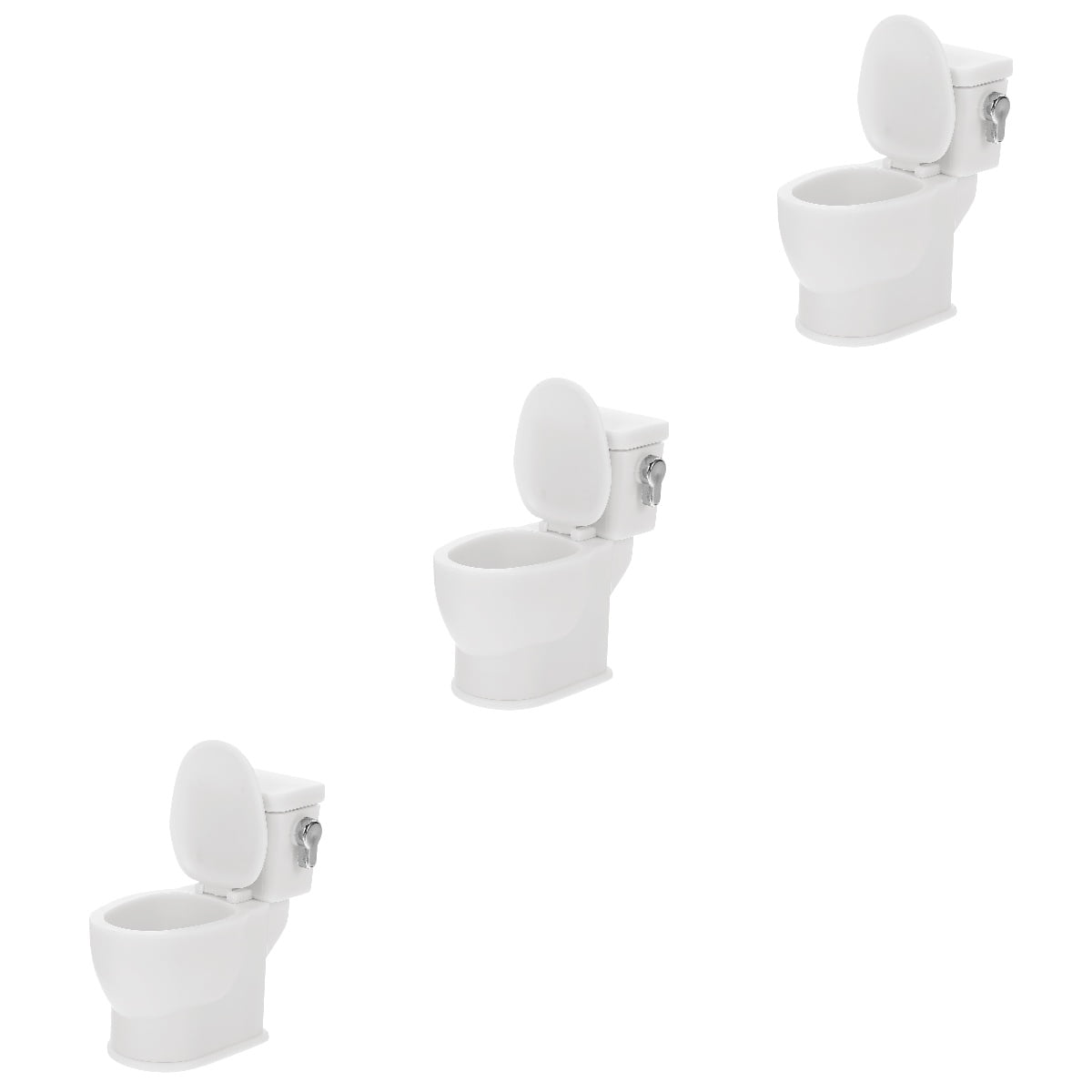 Set of 3 Miniature Toilet That Water Dollhouse Baby - Walmart.com