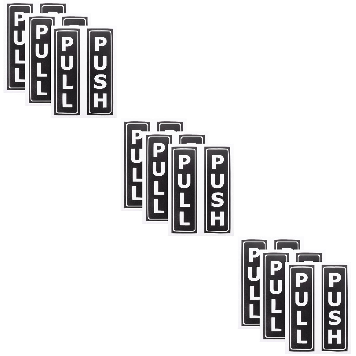 Set of 3 Door Gate Sliding Logo Sticker Window - Walmart.com