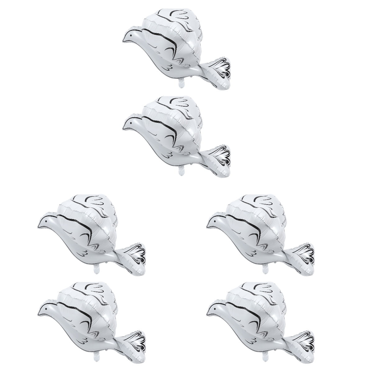 Set of 3 Dove Foil Balloon Pigeon Aluminum Balloons - Walmart.com