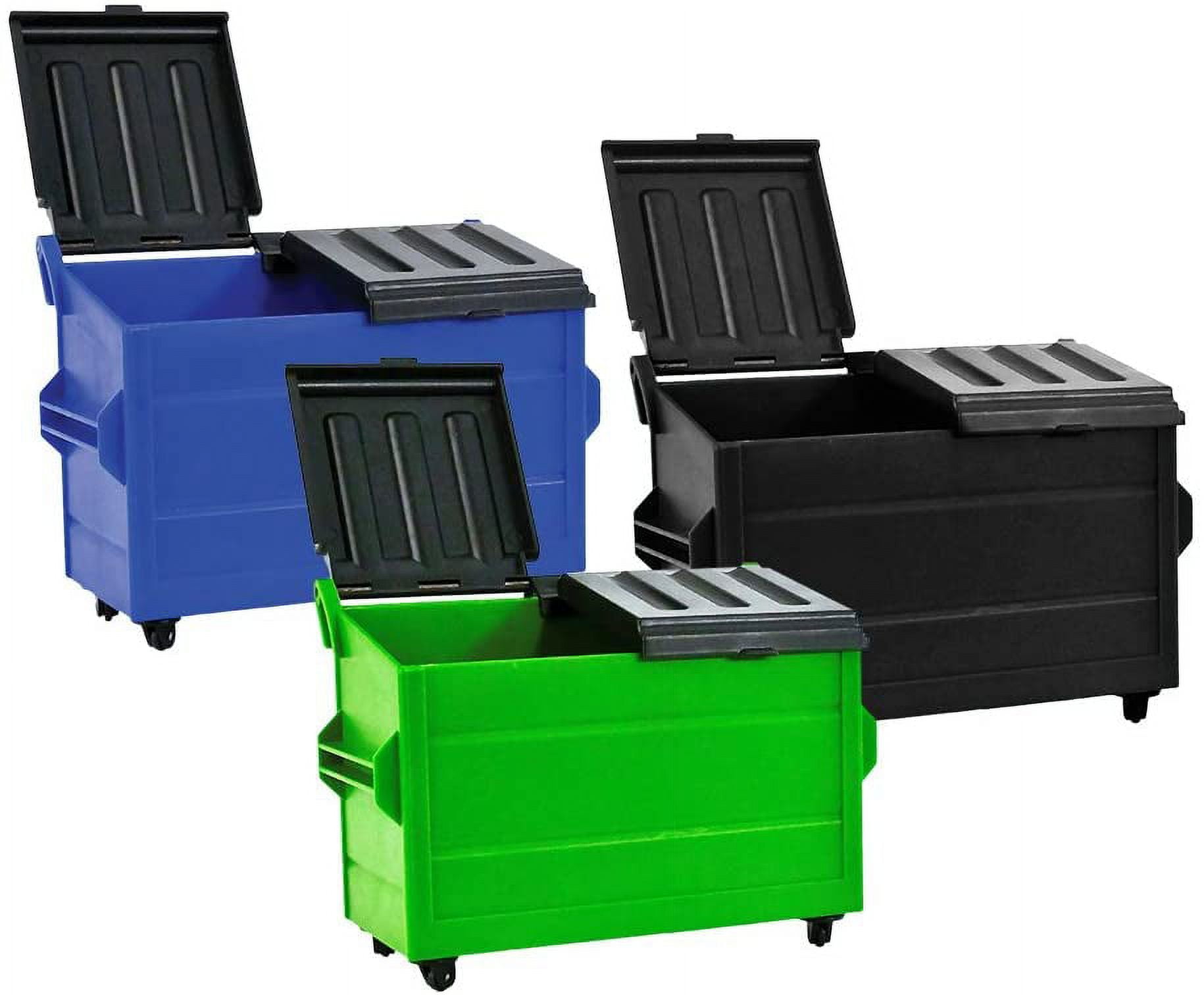 Set of 3 Dumpster's for WWE & AEW Wrestling Action Figures: Blue, Green ...